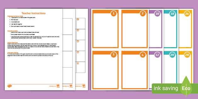Editable Scoot Game Template (teacher made)