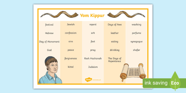 * NEW * Yom Kippur Mat | Judaism and Religion | Teaching Resources