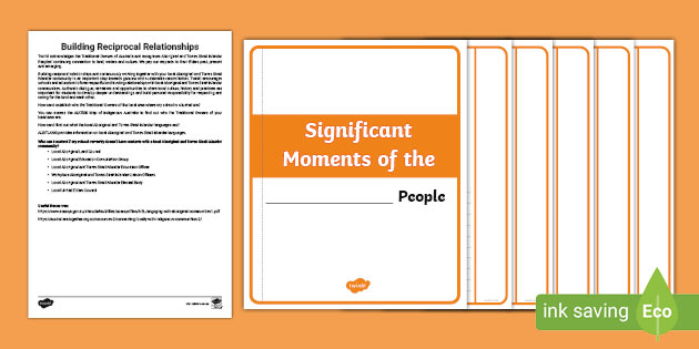 FREE! - Significant Moments Booklet (teacher made)