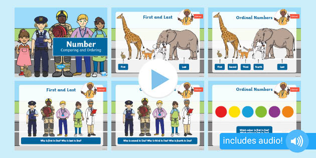 Number Comparing and Ordering Audio PowerPoint