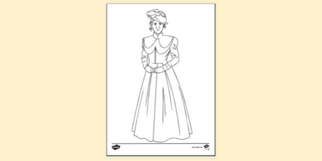 Mrs Reed Colouring Sheet | Colouring Sheets