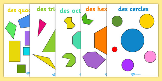 Formes régulières et irrégulières en 2D Affiches