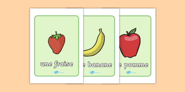 Fruit Display Posters French (teacher made)