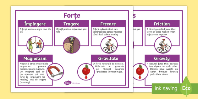 Forces Display Poster English/Romanian