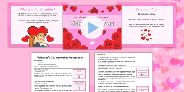 Valentine's Day Assembly Presentation and Script Resource
