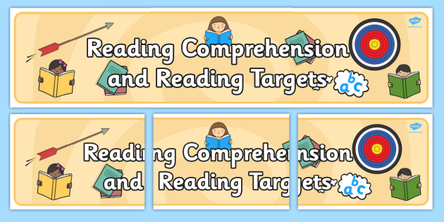 👉 Reading Comprehension and Reading Targets Display Banner - banner