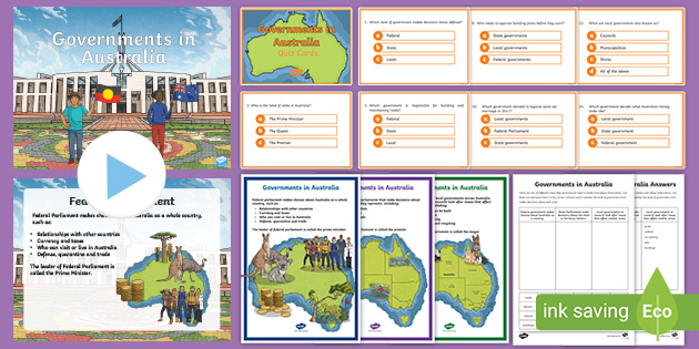 Governments in Australia Activity Pack (teacher made)
