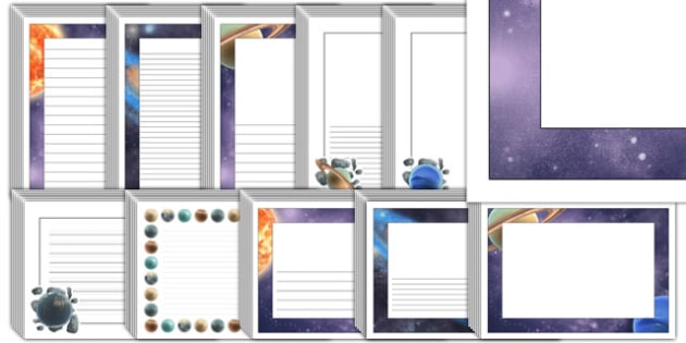 Space Page Borders (teacher made)