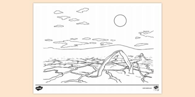 FREE! - Drought Colouring Sheet | Colouring Sheets