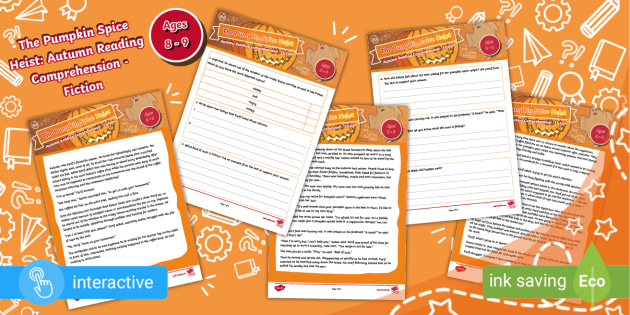 Reading Comprehension 8 Years • Twinkl.ca