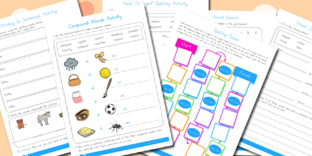 Year 2 Spelling Activities 1 (teacher made)