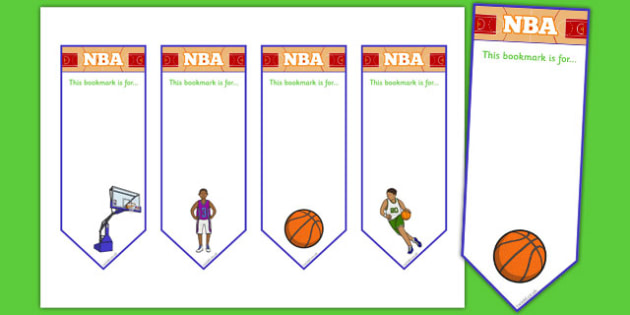 NBA Bookmarks (teacher made)