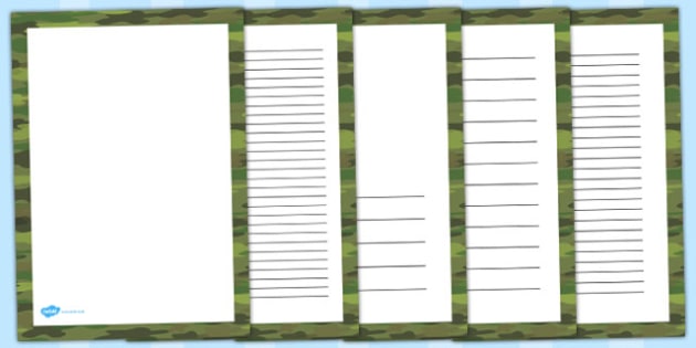 Camo Page Border