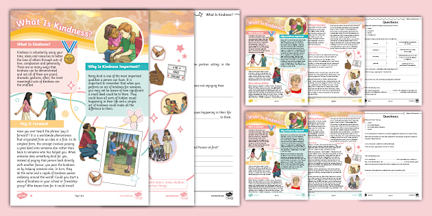 Kindness Reading Passages | twinkl.com.au