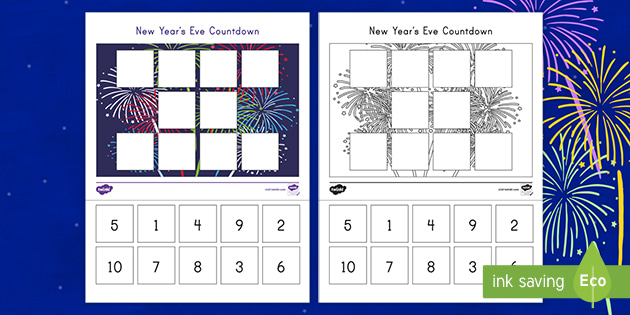 New Year's Eve Countdown Activity (teacher made)