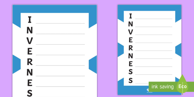 Inverness Acrostic Poem