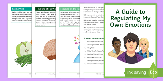 * NEW * Regulating My Own Emotions Guide - young people, feelings ...