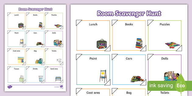 Room Scavenger Hunt (teacher made)