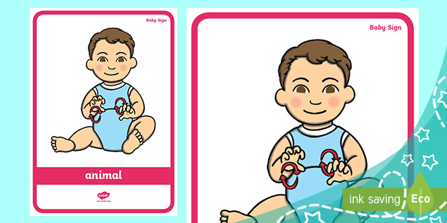 Baby Sign Language Poster (Animal) (teacher made)