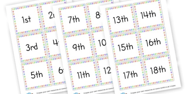 Ordinal Numbers Activities | twinkl.co.uk