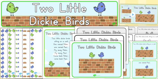 Two Little Dickie Birds Resource Pack