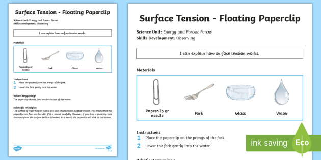 Floating Fish Science Experiment