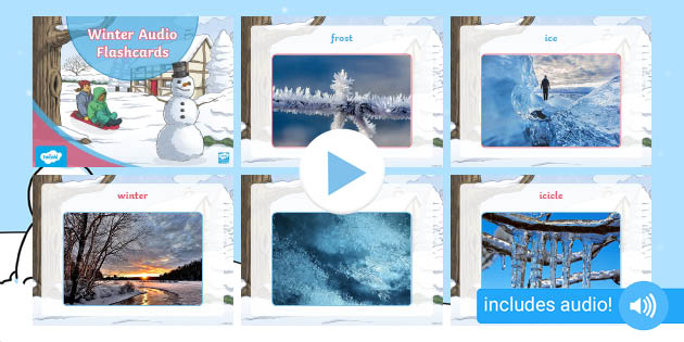 Winter Audio Flashcards (teacher made)