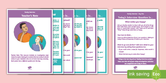 Family Interview Remote Learning Project 3-6