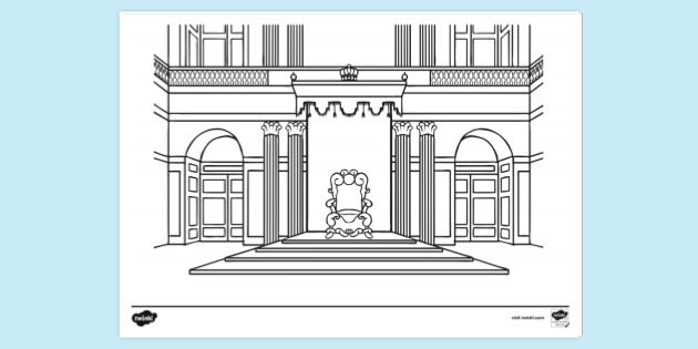 FREE! - Throne Room Colouring | Colouring Sheets
