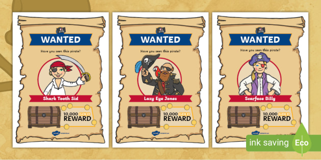 Pirate Wanted Poster