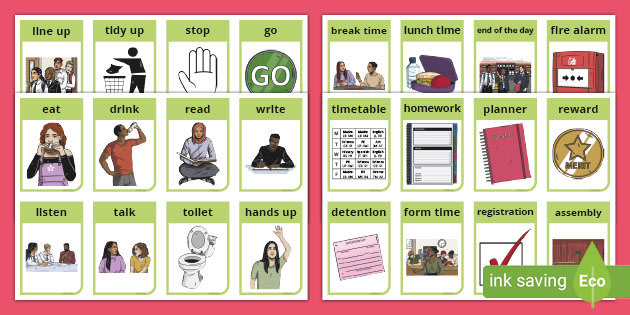 Older Learners: New Starters New to English Instruction Cards