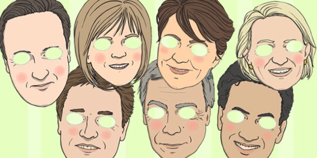 Political Party Leaders Role Play Masks (teacher made)