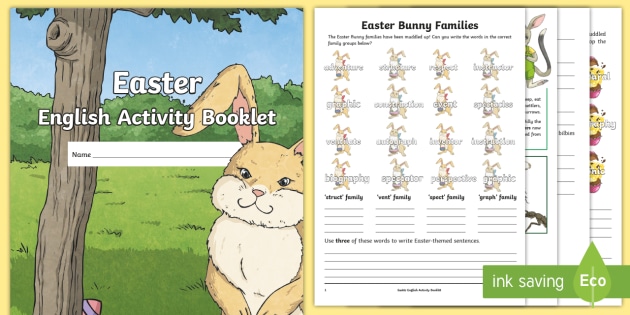 Year 3 Easter English Activity Booklet (teacher made)