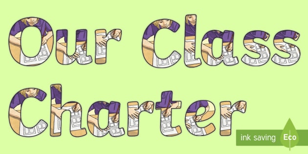 Our Class Charter Display Lettering