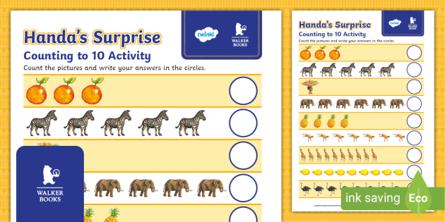 FREE! - 👉 Handa's Surprise Counting to 10 Activity