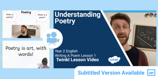 FREE! - Year 2 (Ages 6-7) Writing A Poem: Video Lesson 1