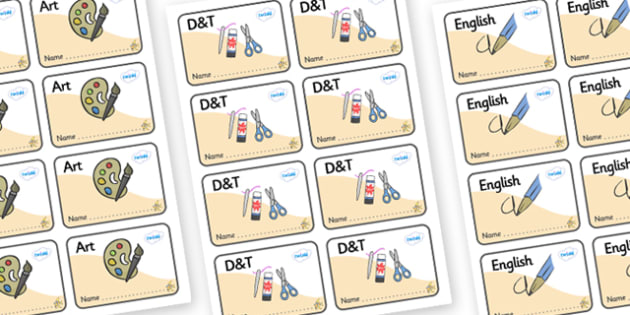 FREE! - Angel Fish Themed Editable Book Labels