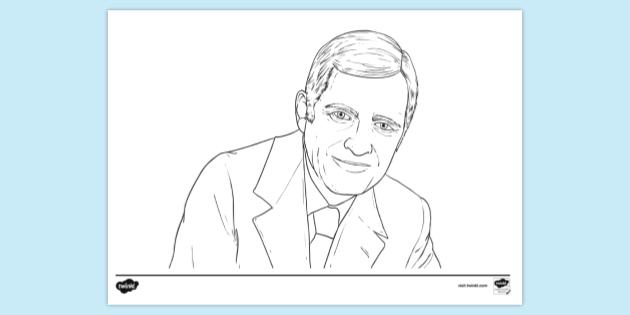 John Turner Colouring Sheet