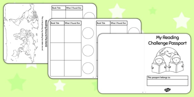 My Reading Challenge Passport (teacher made)