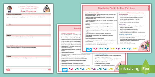 EYFS Role-Play Area Developing Child-Initiated Learning Resource Pack