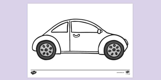 FREE! - Car Colouring Page for Children Colouring | Colouring Sheets