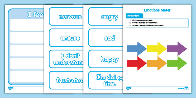 Changeable Emotions Meter Activity (teacher made)