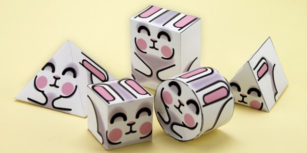 Simple 3D Easter Shapes