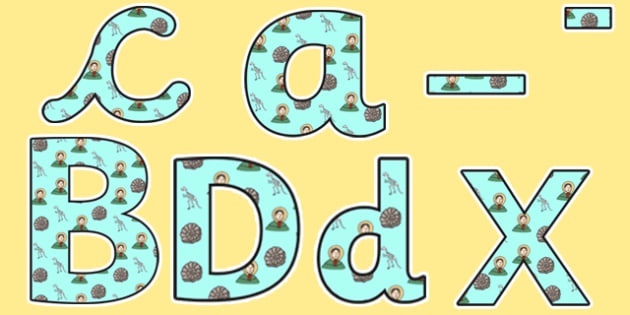 FREE! - Mary Anning Themed Display Lettering (teacher made)