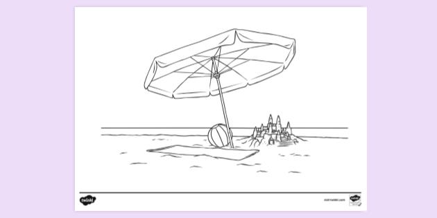 FREE! - Summer Printable Colouring Page for Kids