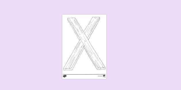 Letter X Colouring Page | Colouring Sheets | Twinkl