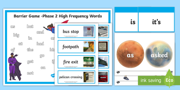High Frequency Word Resource Pack Word Cards (teacher made)