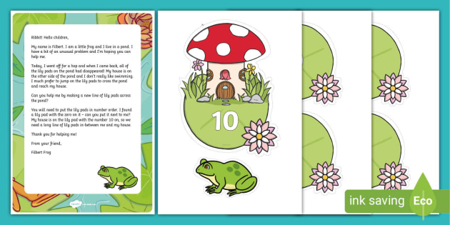 👉 Cross the Pond Ordering Numbers to 10 Activity