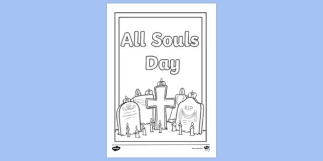 FREE! - All Souls Day Colouring Colouring Sheet | Colouring Sheets