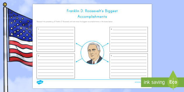 Franklin D. Roosevelt's Biggest Accomplishments Writing